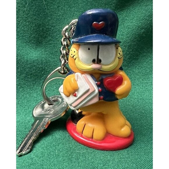Toys | Garfield Valentine Letters Postman Mailman Keychain Heart Paws ...